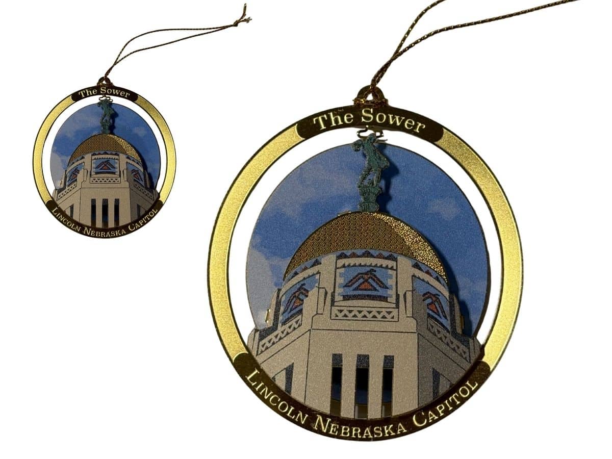 Nebraska State Capitol Ornament - From Nebraska Gift Shop
