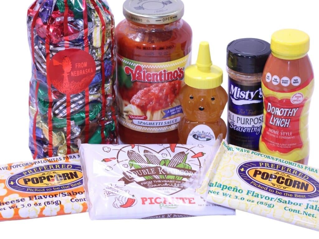 Red Zone Treat and Condiments Gift Box - From Nebraska Gift Shop